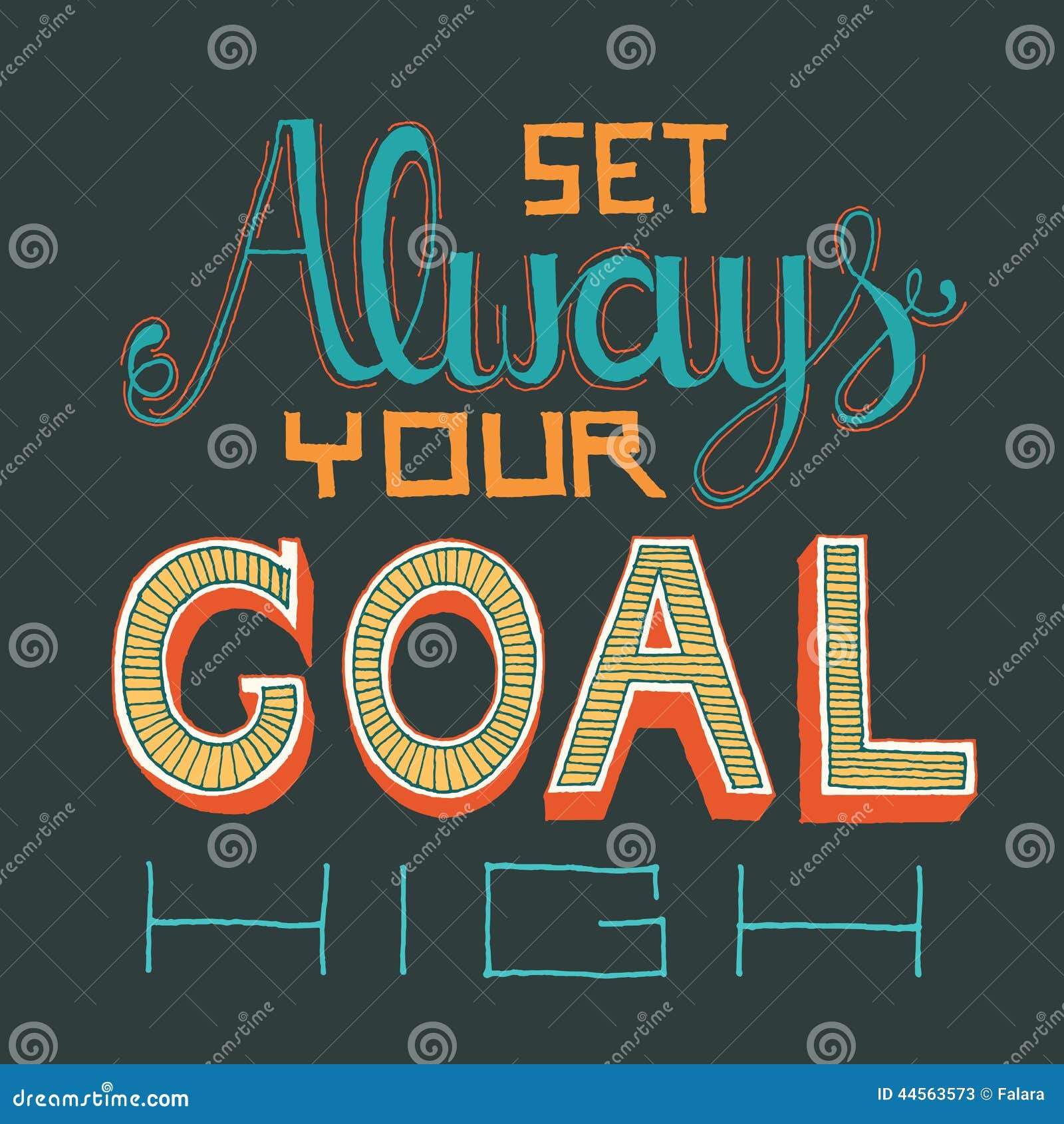 LetteringTemplate Cartoon Vector | CartoonDealer.com #44563573