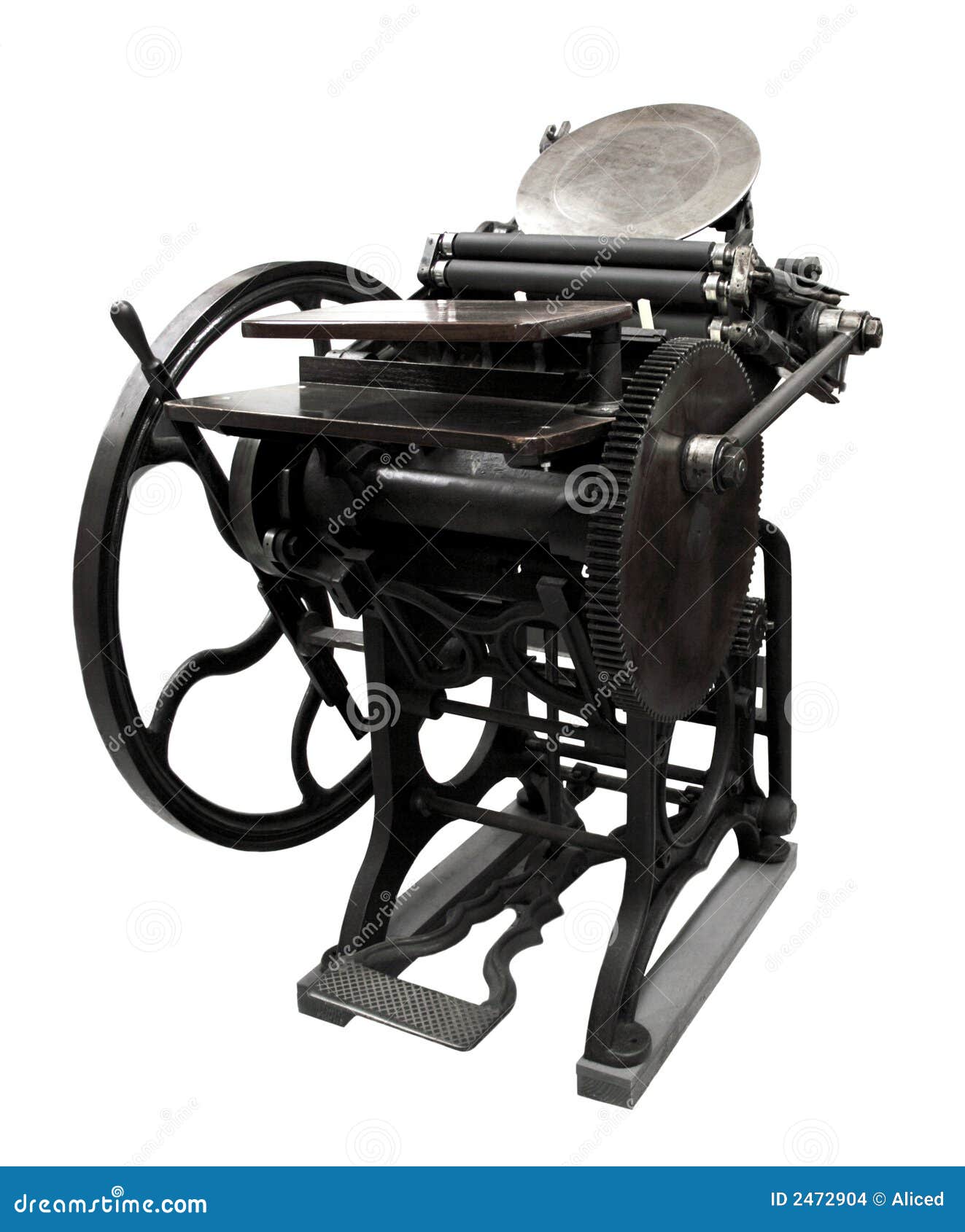 Letterpress from 1888 stock photo. Image of press, mechanical - 2472904