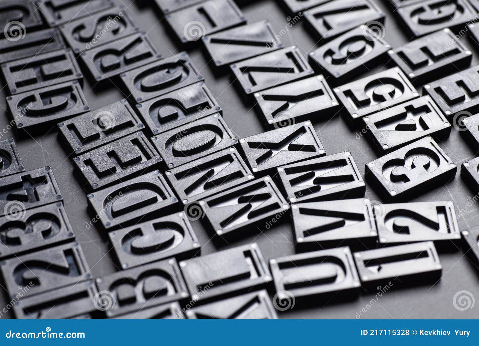 Letterpress Alphabet And Numbers Background Royalty-Free Stock Photo ...