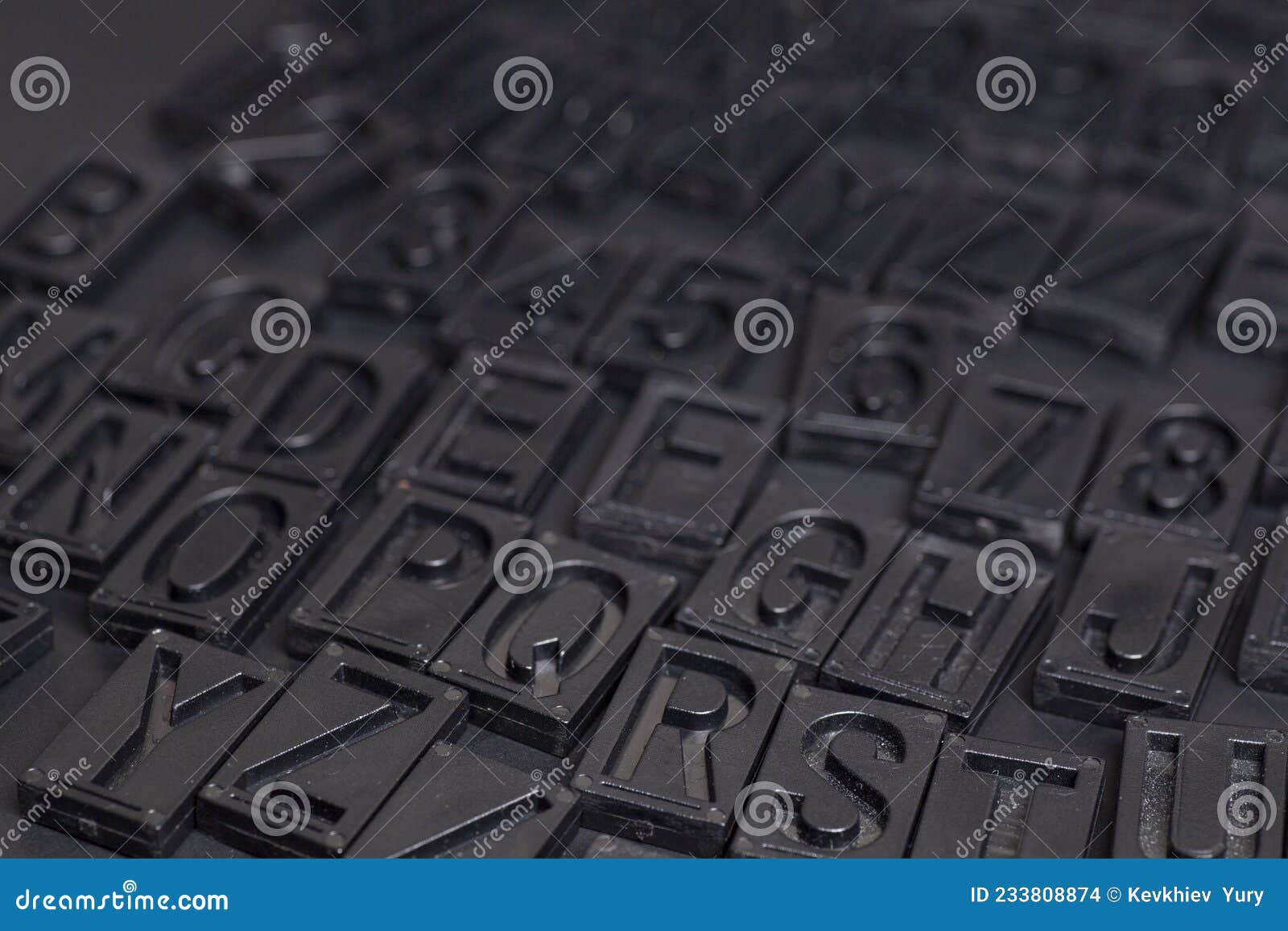 Letterpress Alphabet and Numbers Background Stock Photo - Image of ...