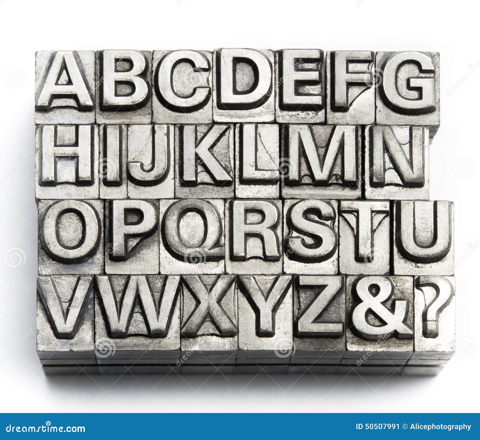 Letterpress - Block Letter English Alphabet and Number Stock Image ...