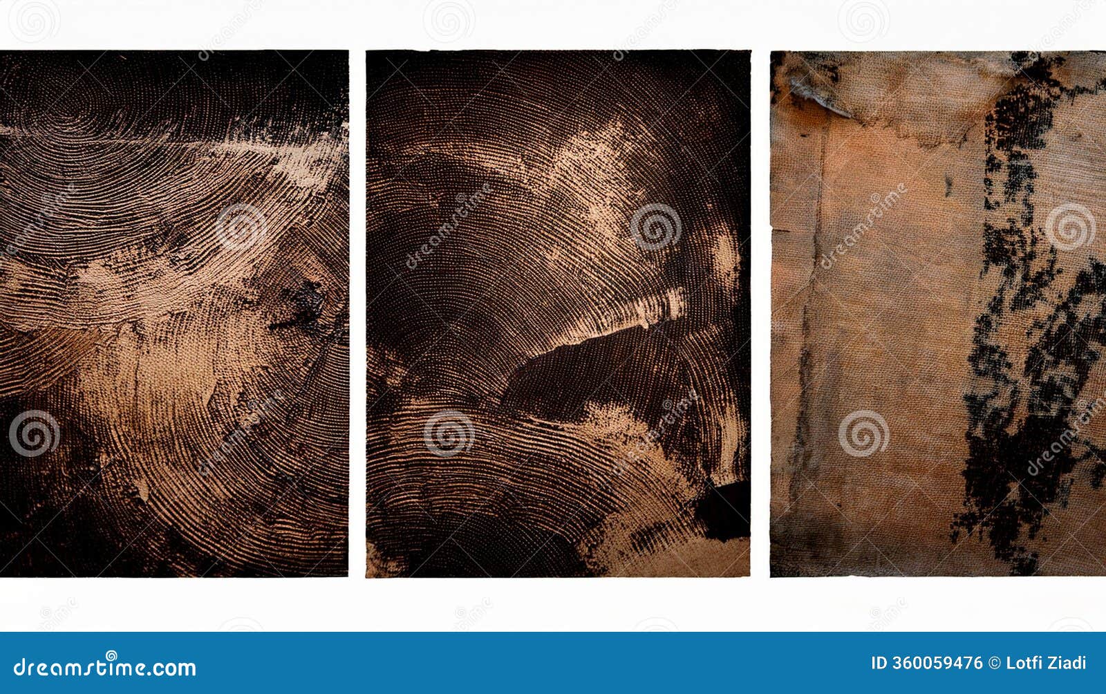 Letterpress Ink Textures. Set of 3 Rough, Eroded Lino Print Textures ...