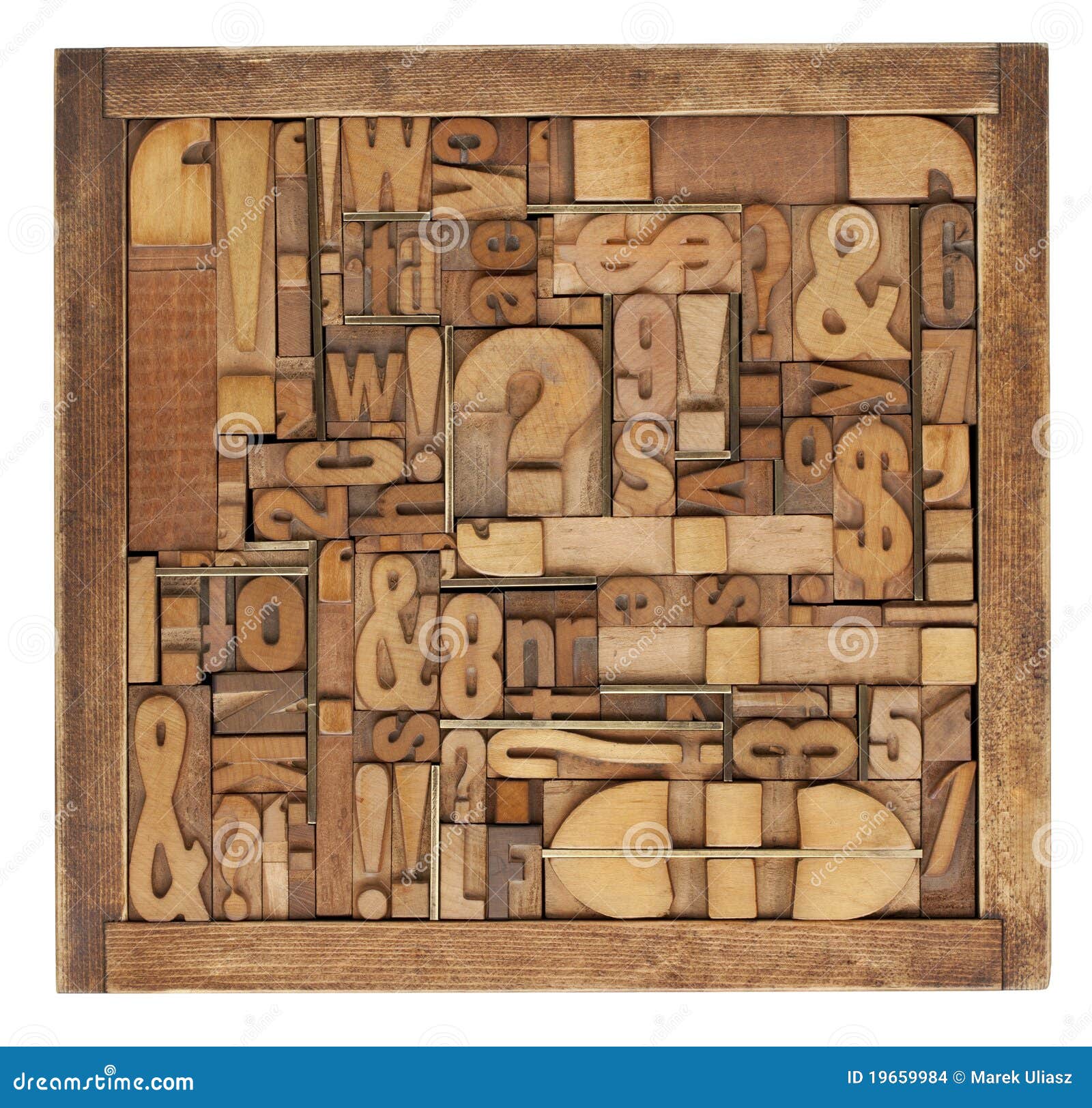 Letterpress Printing Blocks Abstract Stock Photo - Image of exclamation ...