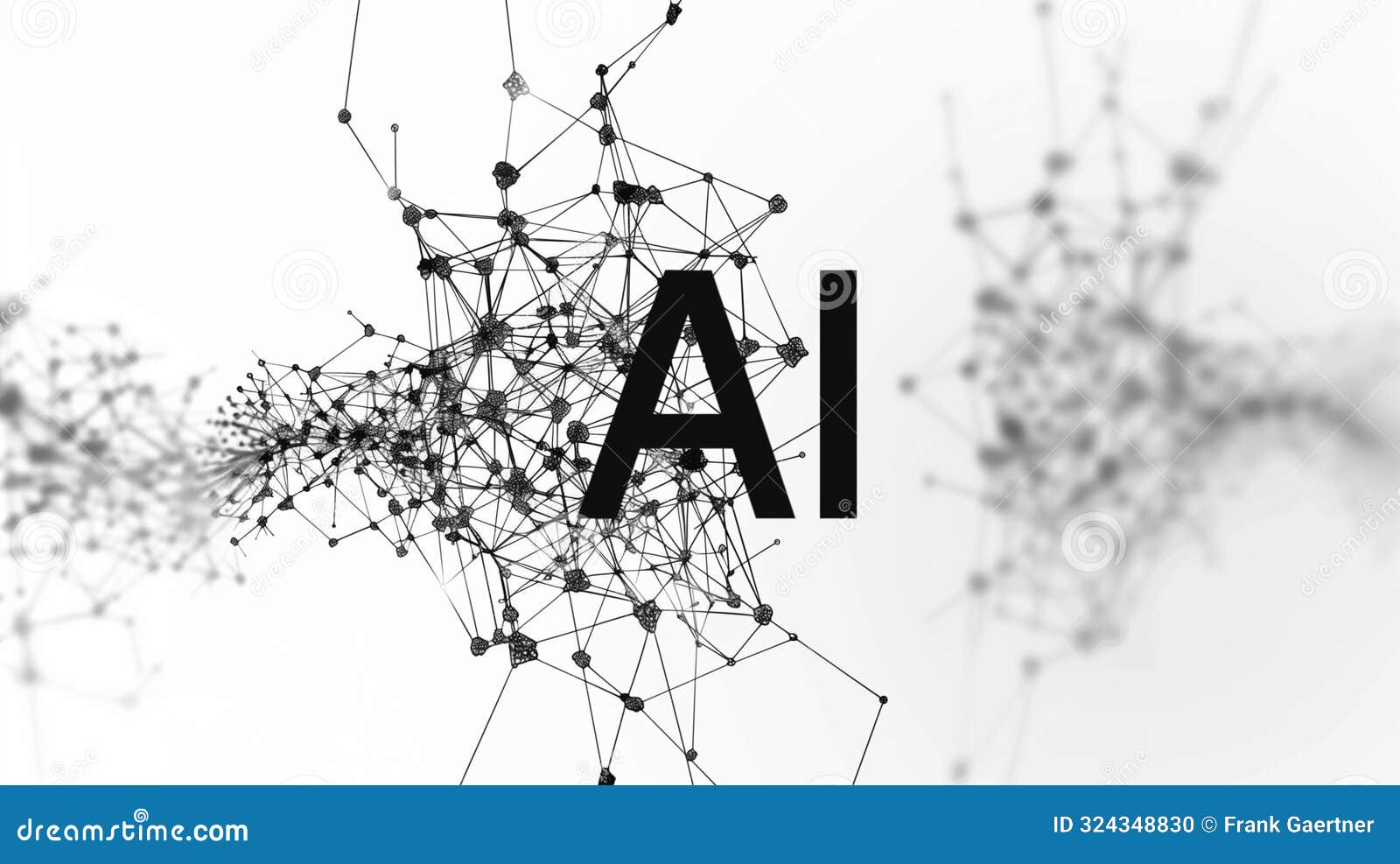 The Letters AI Surrounded by Connecting Lines and Dots Representing ...