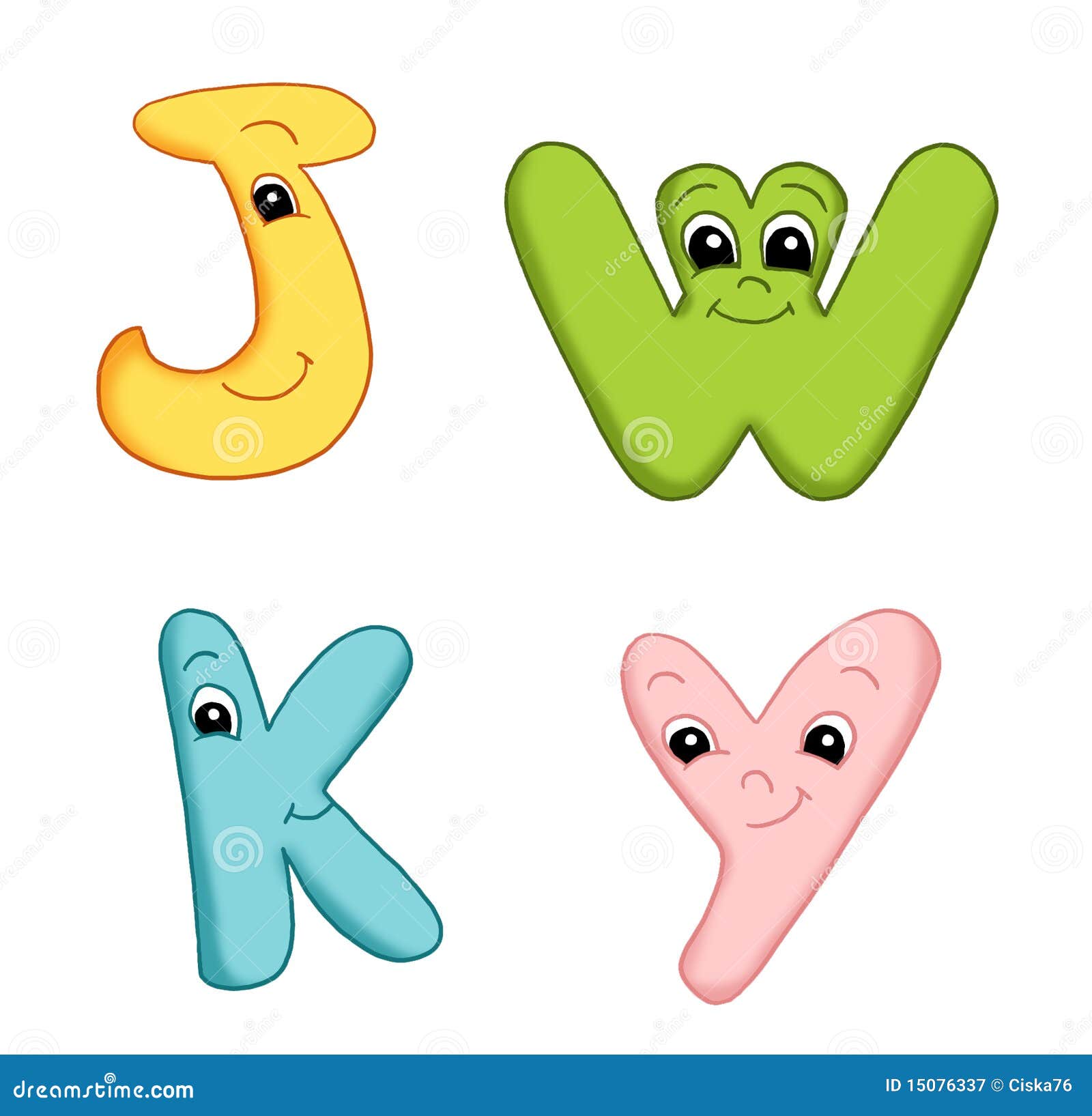 Letters of the Alphabet - 4 Stock Illustration - Illustration of ...