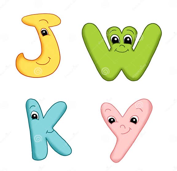 Letters of the Alphabet - 4 Stock Illustration - Illustration of ...