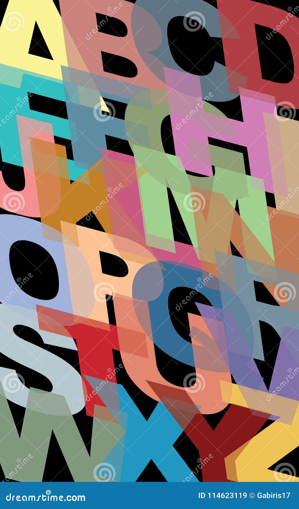 Alphabetic Pattern, Consisting All of the Main Characters in the ABC ...