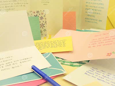 Letters from Around the World Stock Image - Image of colorful, school ...