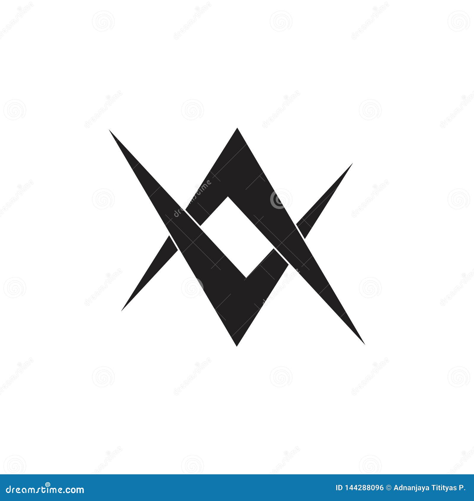 Letters Av Linked Arrows Monogram Logo Vector Stock Vector ...