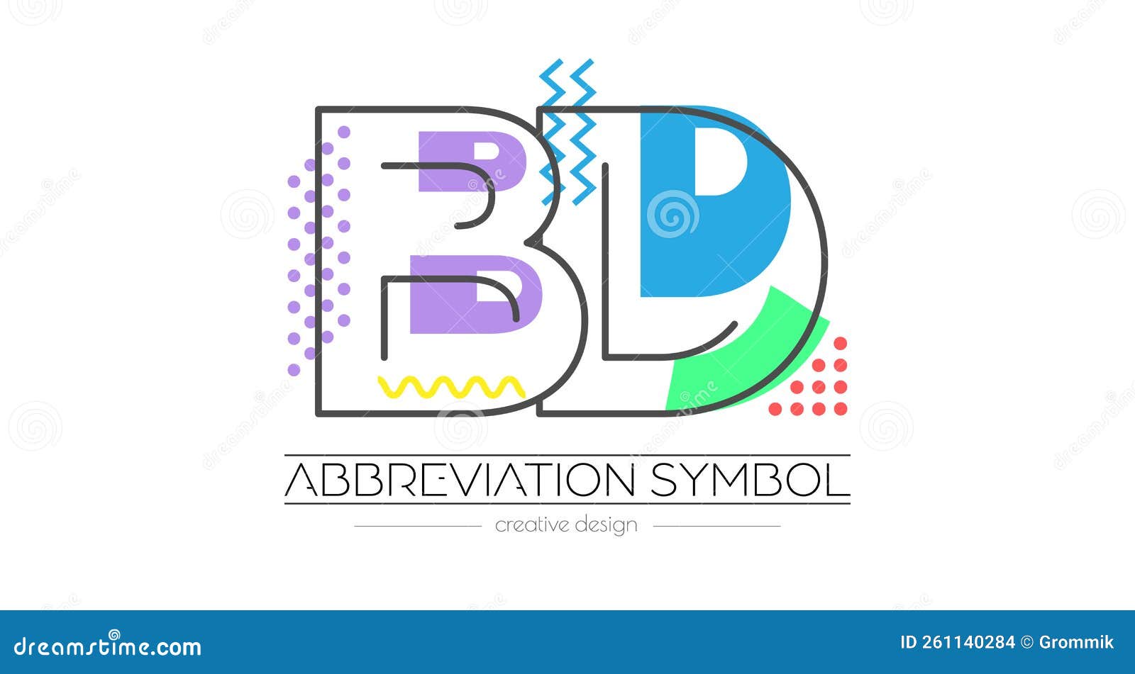 Letters B and D. Merging of Two Letters. Initials Logo or Abbreviation ...