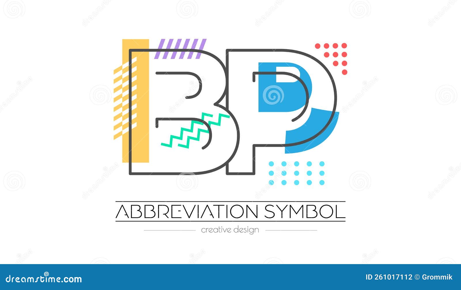 Letters B and P. Merging of Two Letters. Initials Logo or Abbreviation ...
