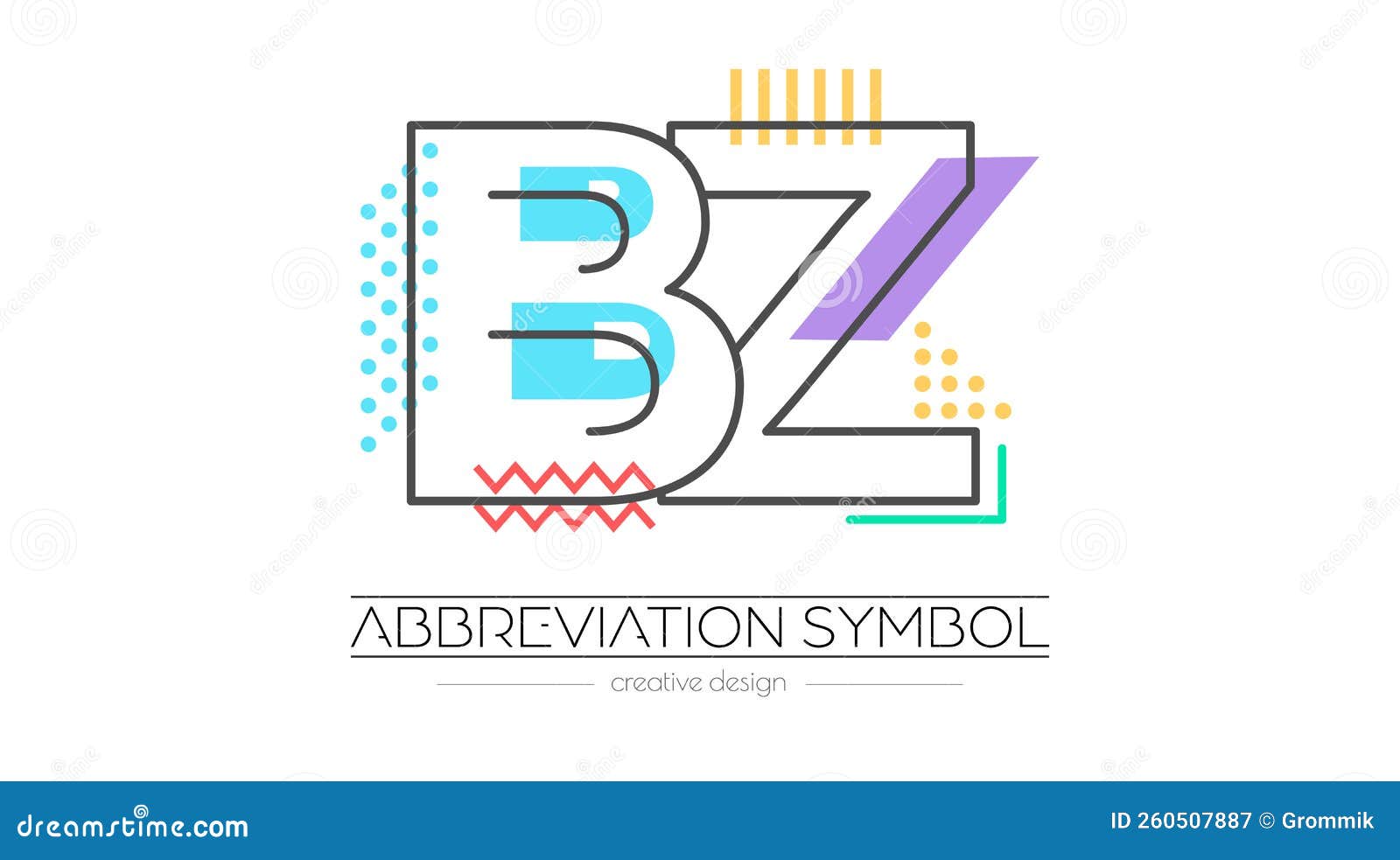 Letters B and Z. Merging of Two Letters. Initials Logo or Abbreviation ...