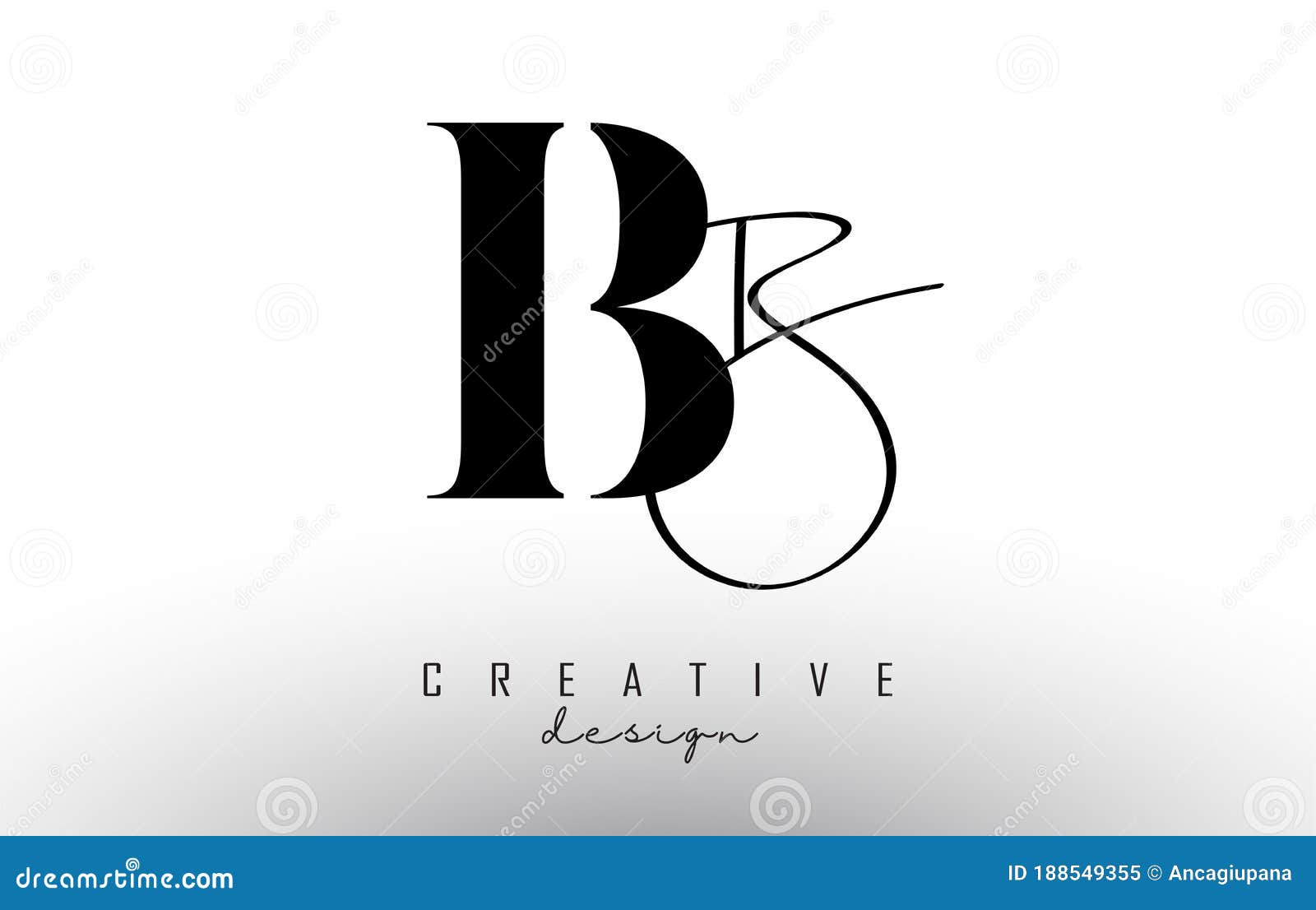 Letters BB B Logo with a Minimalist Design and Handwritten Letter ...