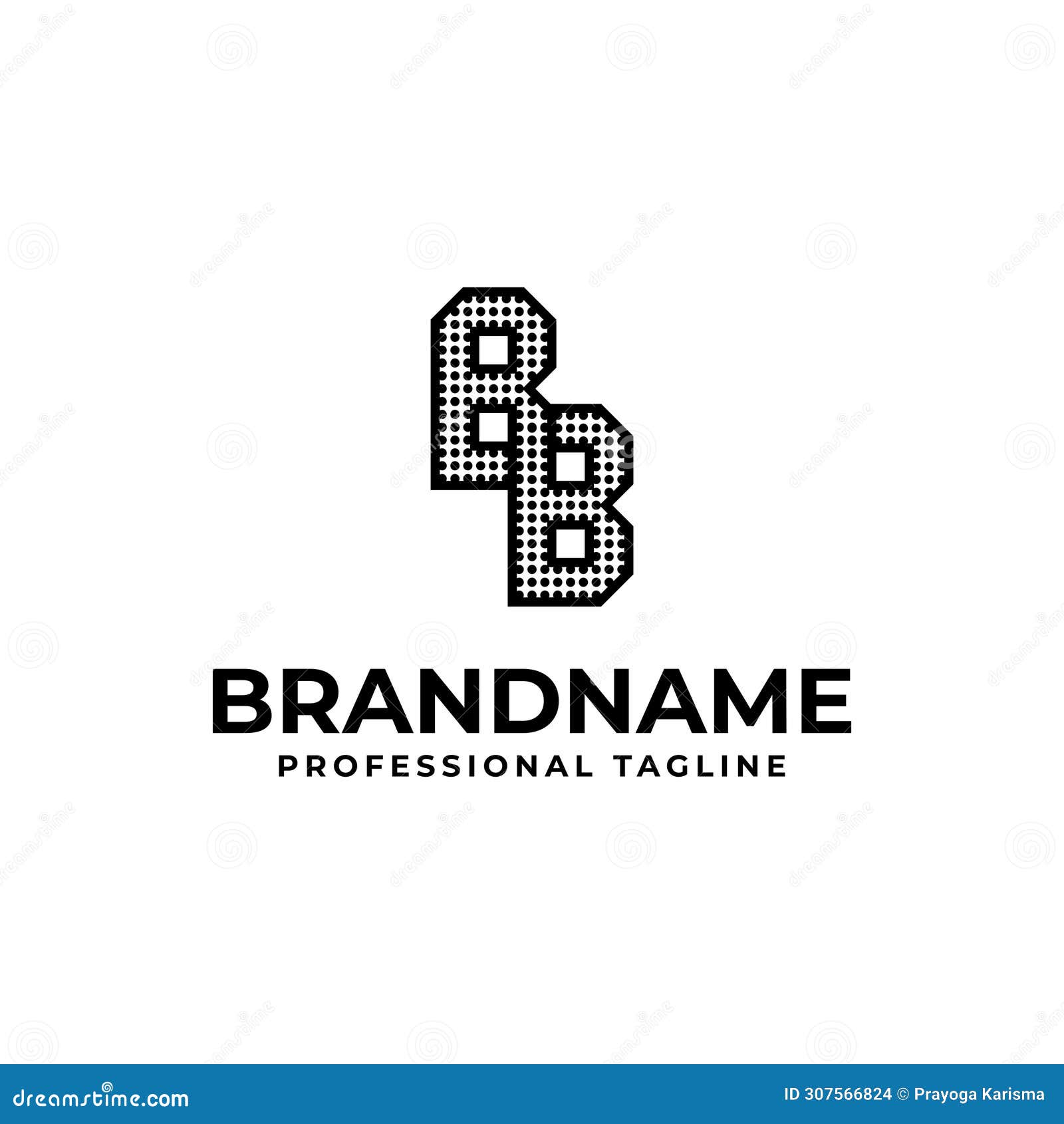 Letters BB Dot Monogram Logo, Suitable for Business with BB Initials ...