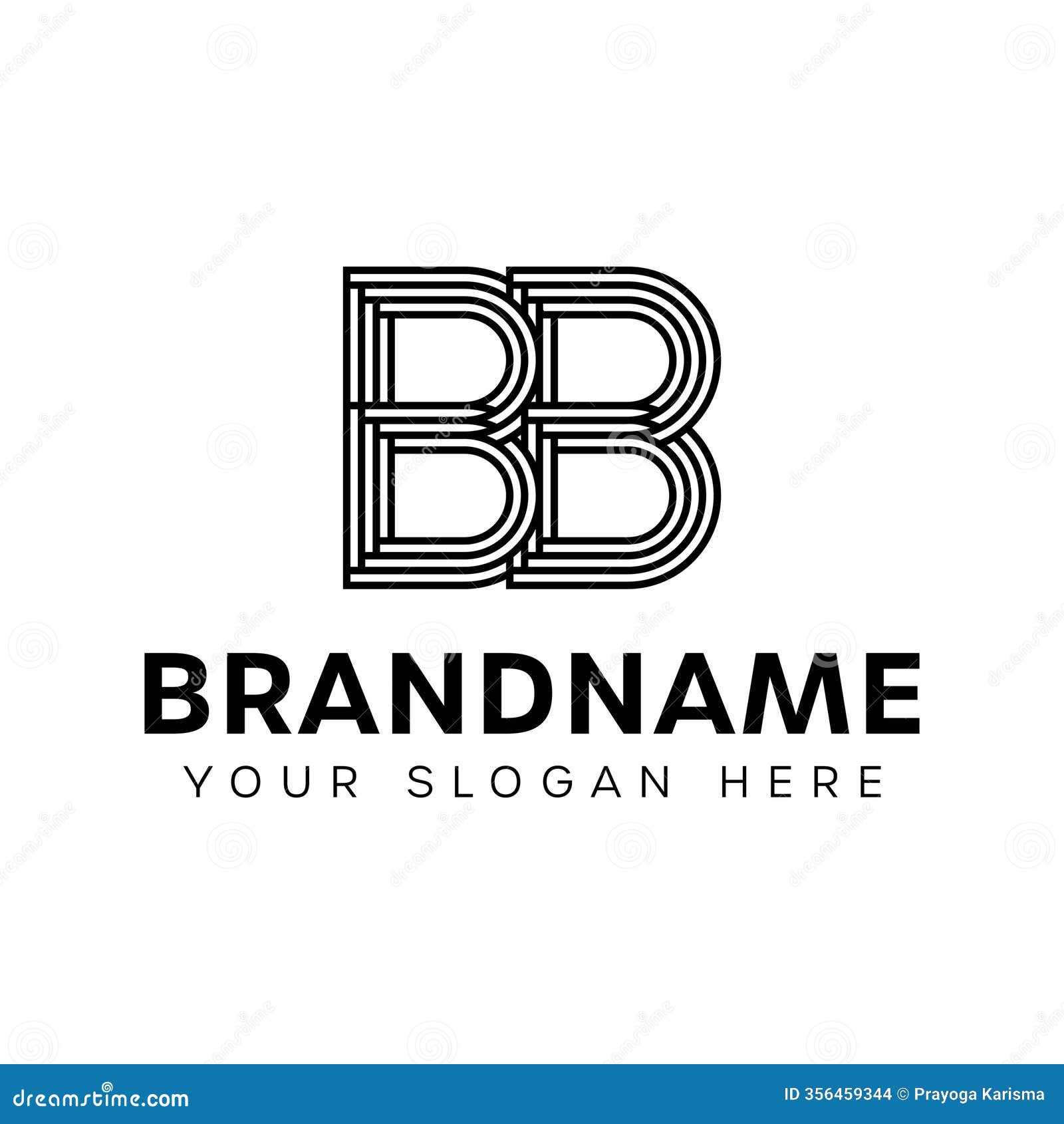 Letters BB Monogram Logo, for Business with B or BB Initials Stock ...