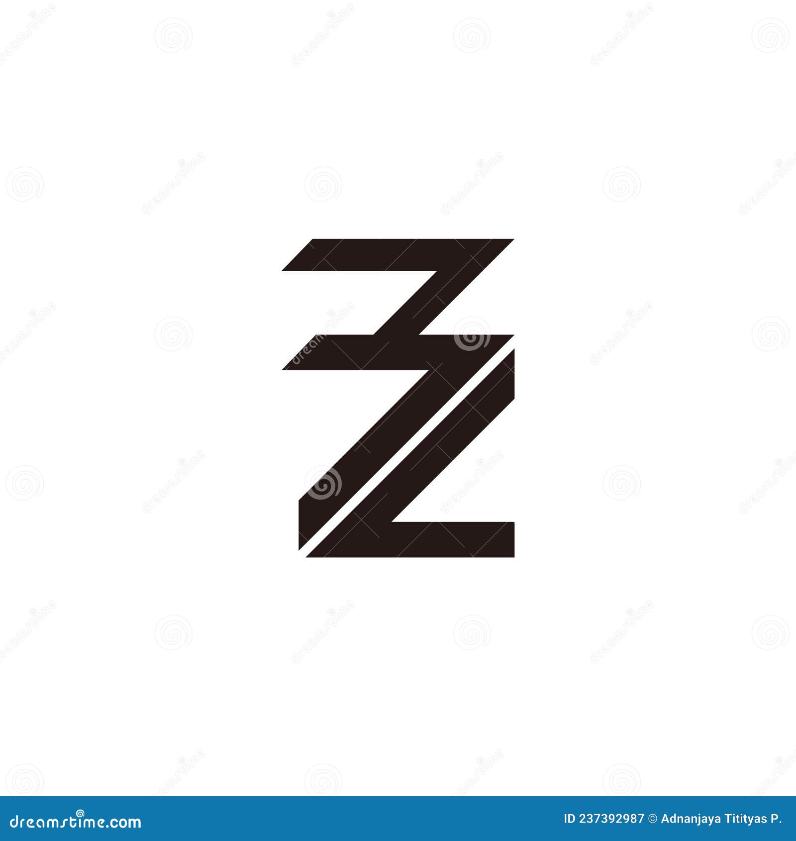 Letters Bl Abstract Geometric Line Logo Vector Stock Vector ...