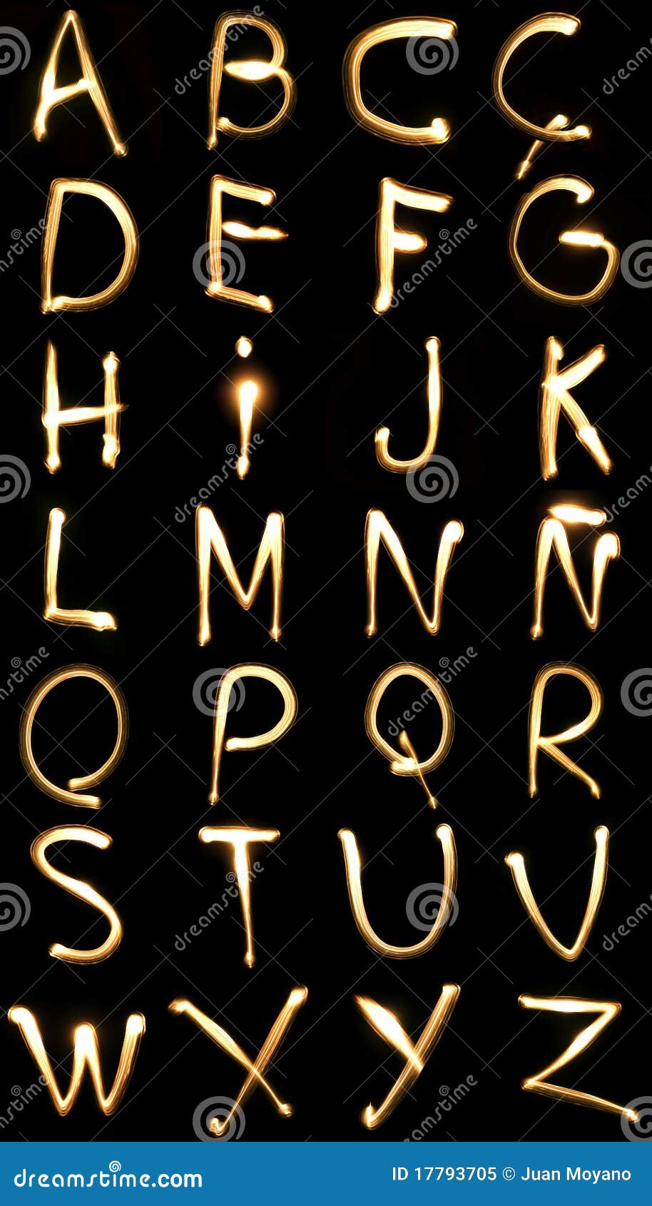 Letters on a Black Background Stock Image - Image of texture, bright ...