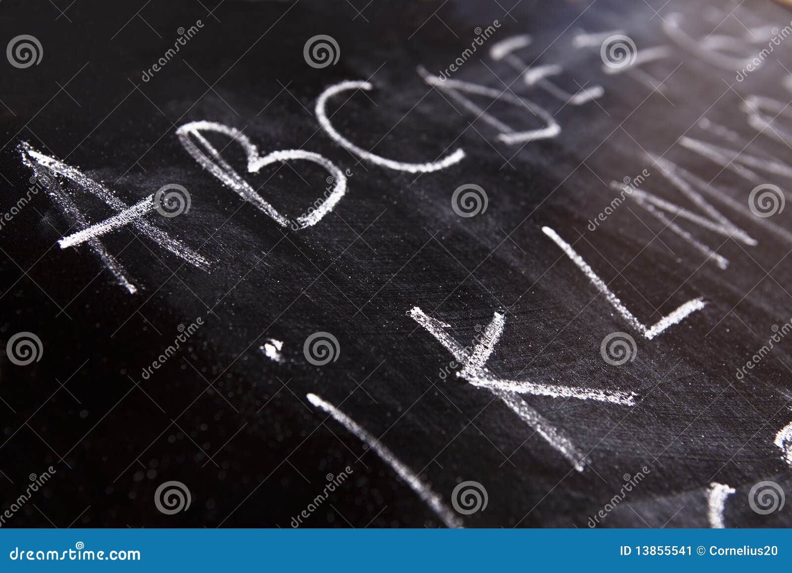 Letters on a blackboard stock image. Image of basic, class - 13855541