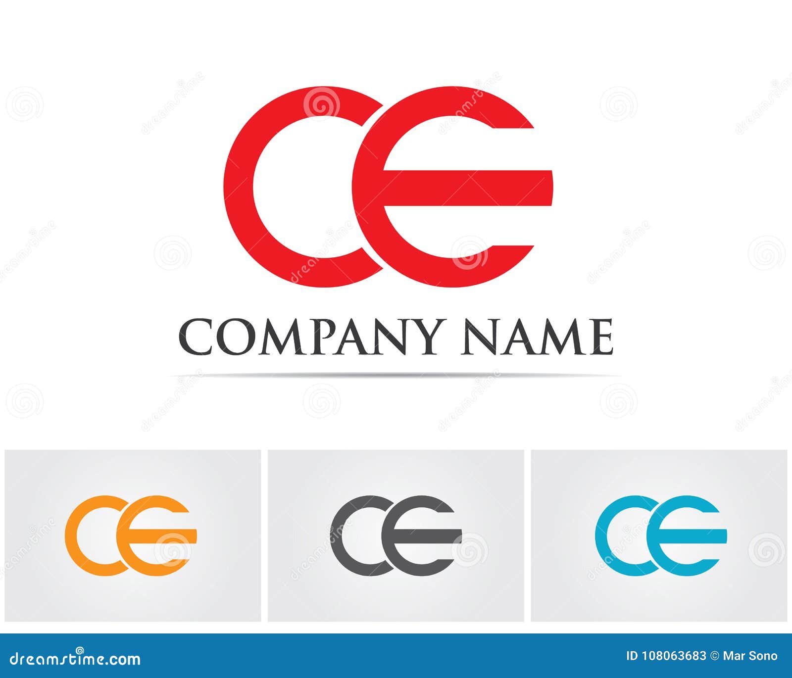 Letters C E Logo Template Icons Stock Vector - Illustration of icon ...