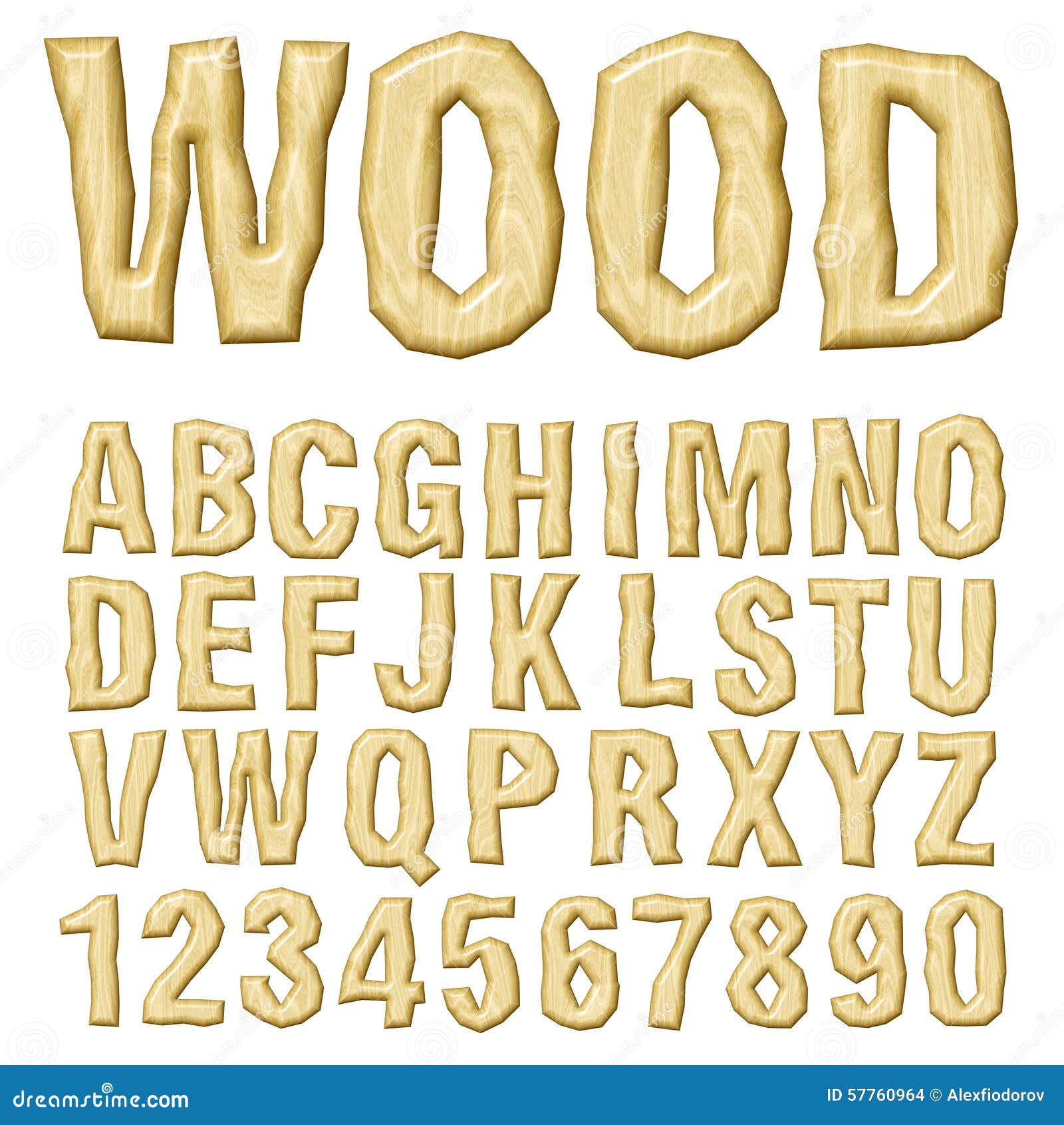 Letters Carved Isolated on White. Stock Illustration - Illustration of ...