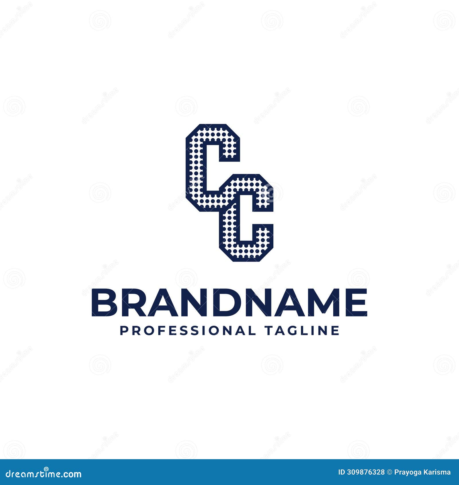 Letters CC Dot Monogram Logo, Suitable for Business with CC Initials ...