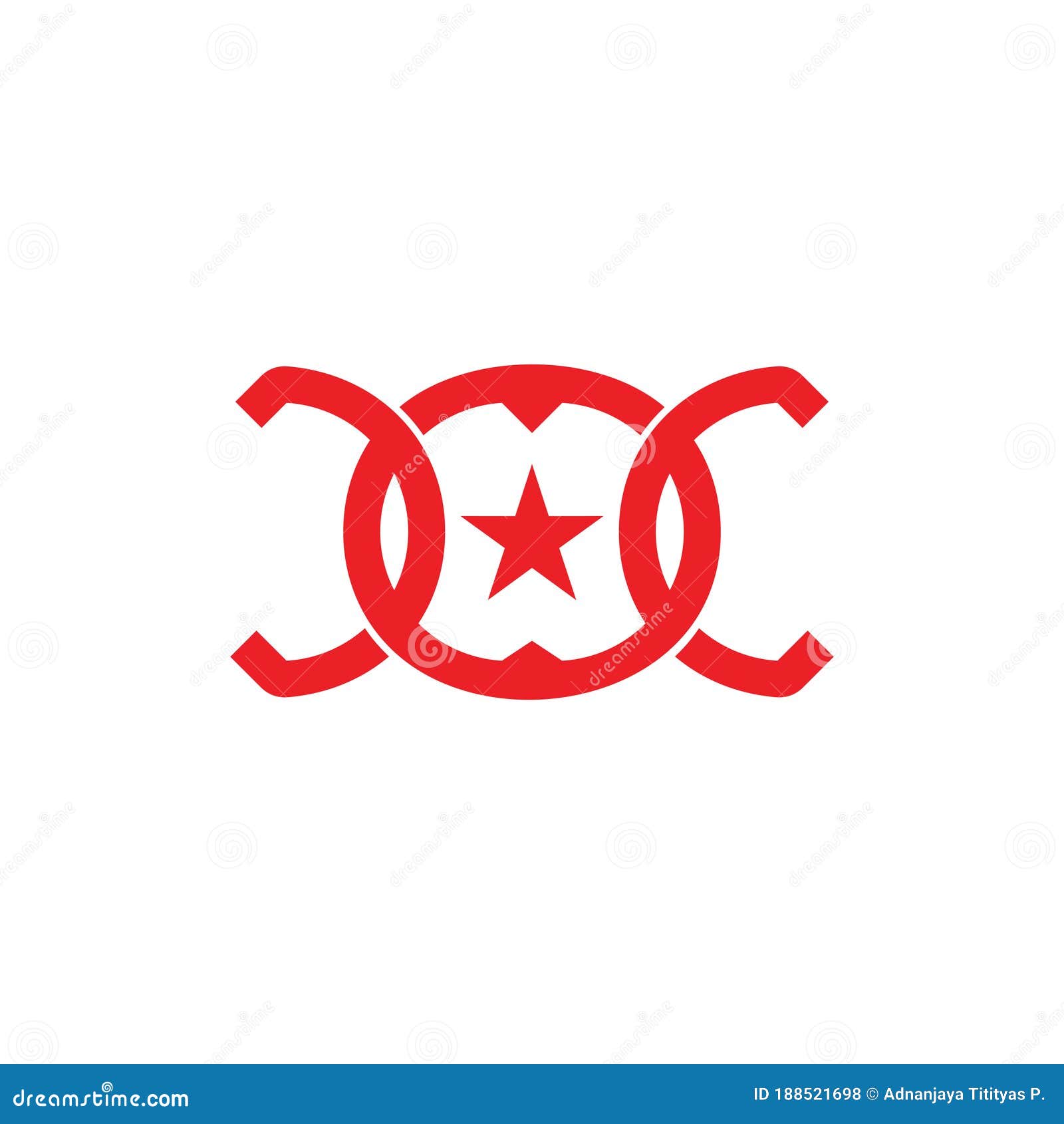 Letters Cc Linked Star Logo Vector Stock Vector - Illustration of brand ...