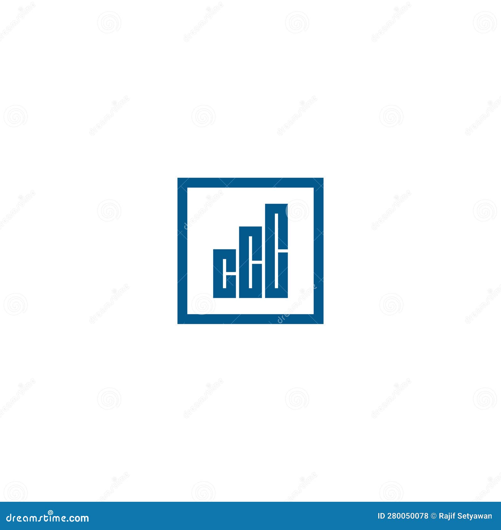 Letters CCC Bar Chart Logo Design Vector Stock Vector - Illustration of ...