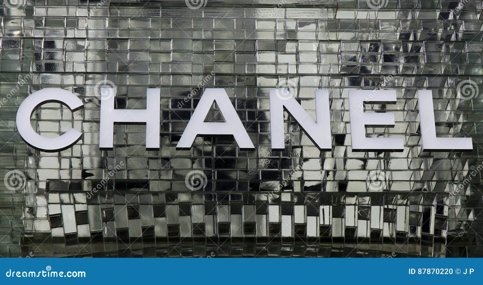 Letters Chanel on a Glass Wall in Amsterdam Editorial Image - Image of ...