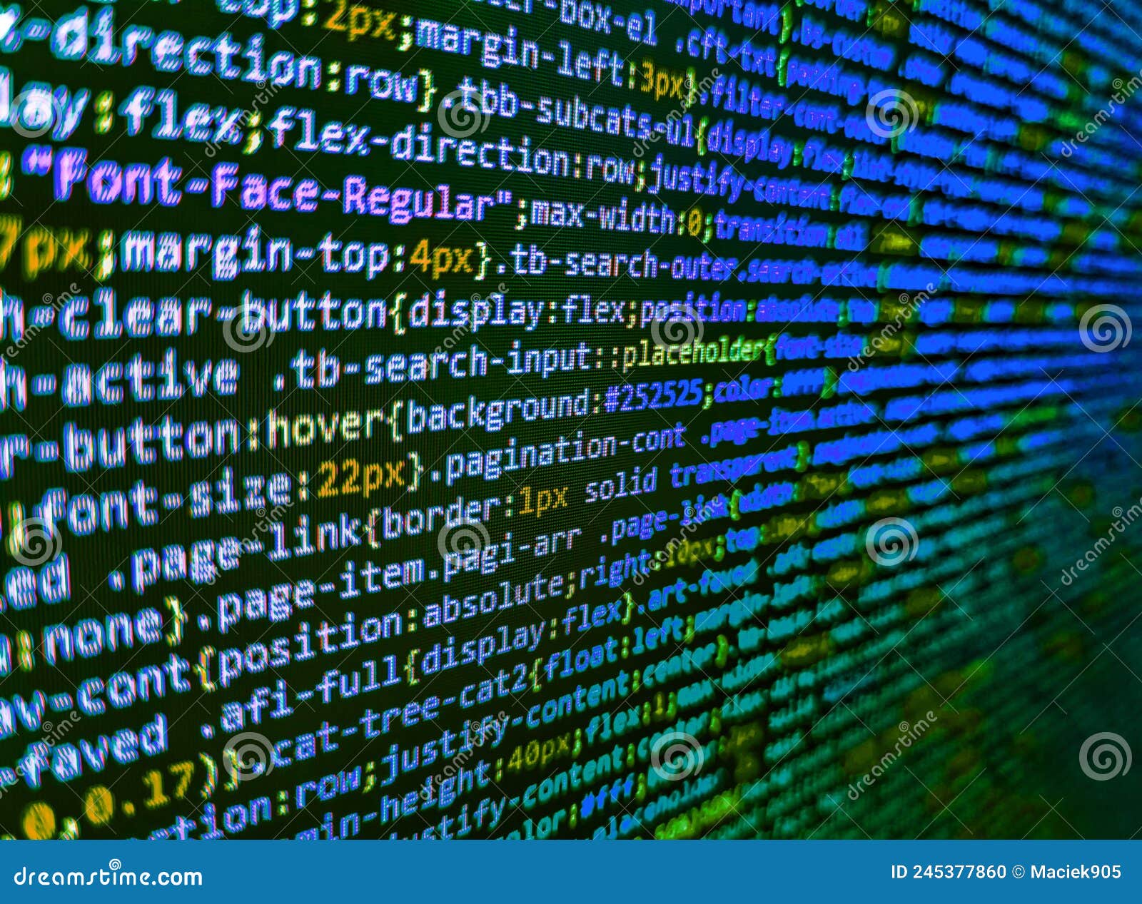 Letters, Chars, and Digits. Modern Web Network and Internet Telecommunication Technology Stock ...