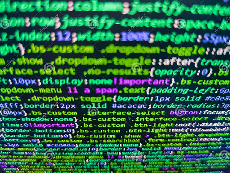 Letters, Chars, and Digits. SEO Concepts for Better SERP. Lines of Html ...
