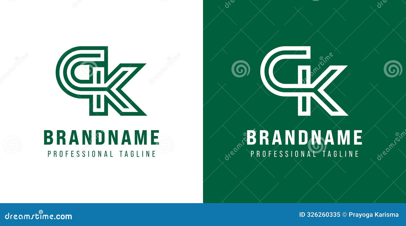 Letters CK Monogram Logo, Suitable for Any Business with KC or CK ...