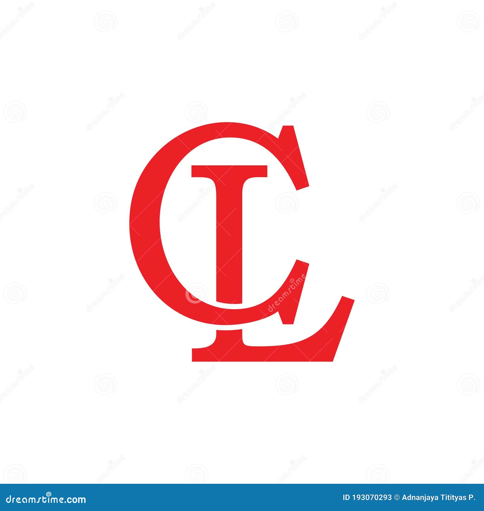 Letters Cl Linked Simple Logo Vector Stock Vector - Illustration of ...