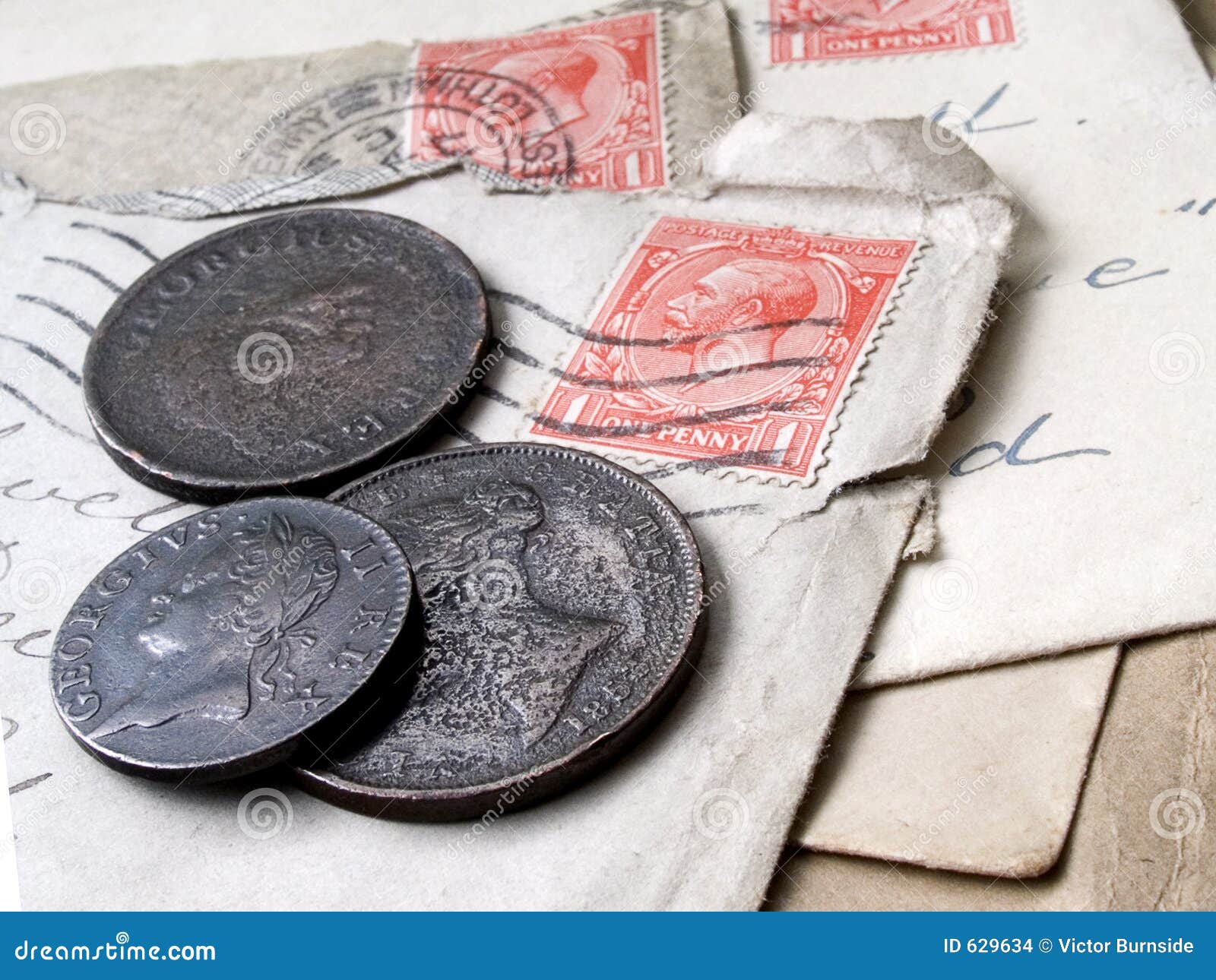 Letters and Coins editorial stock image. Image of copper - 629634