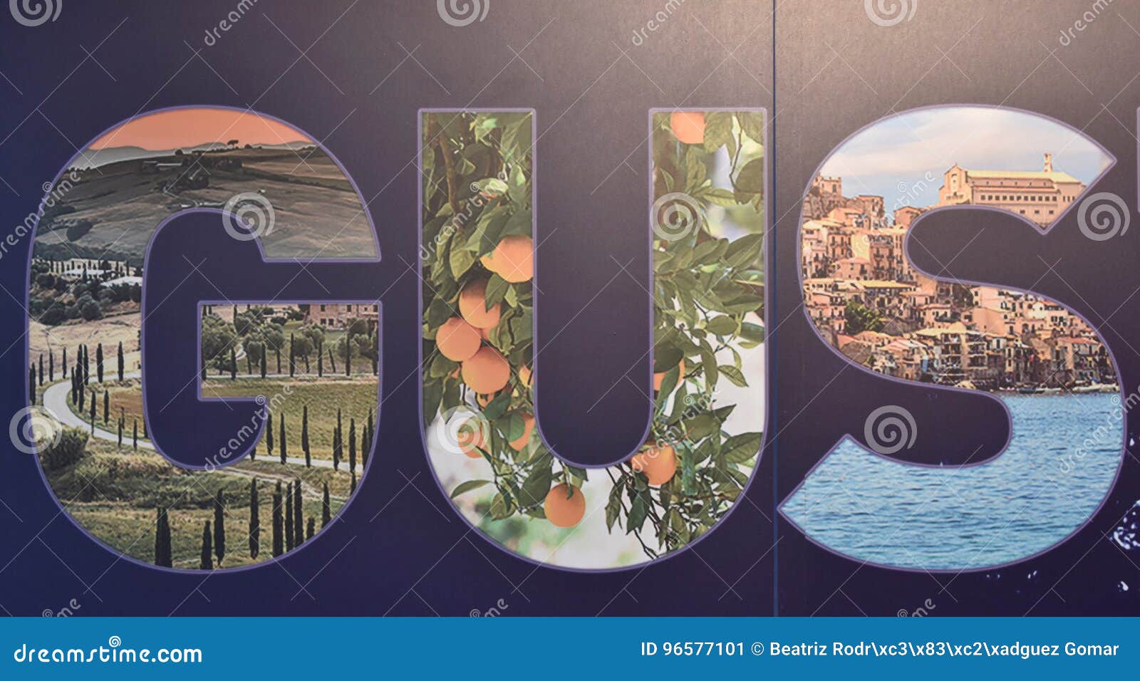 Letters with collage stock image. Image of school, blue - 96577101