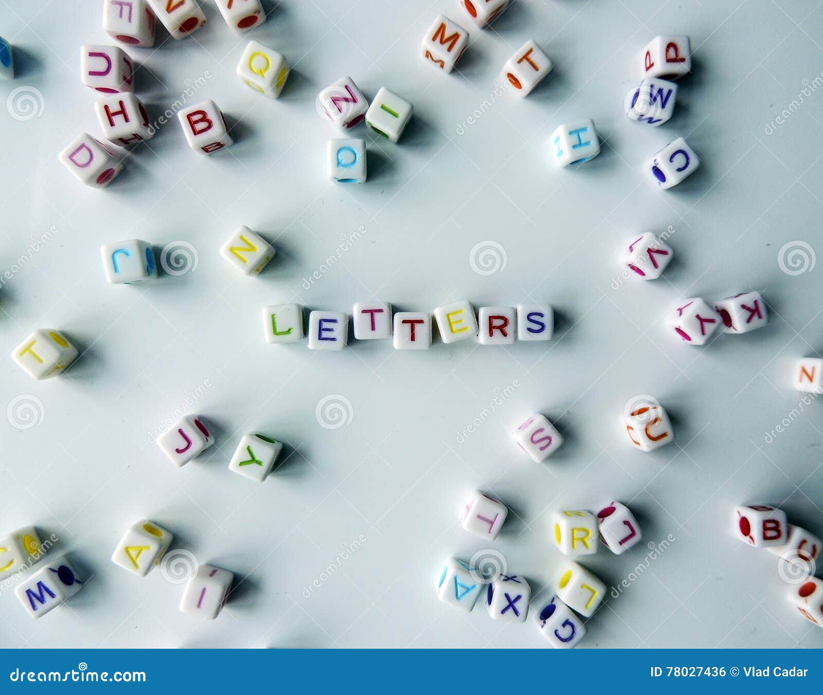 Letters - Coloured Cubes that Spell "letters" Stock Photo - Image of ...
