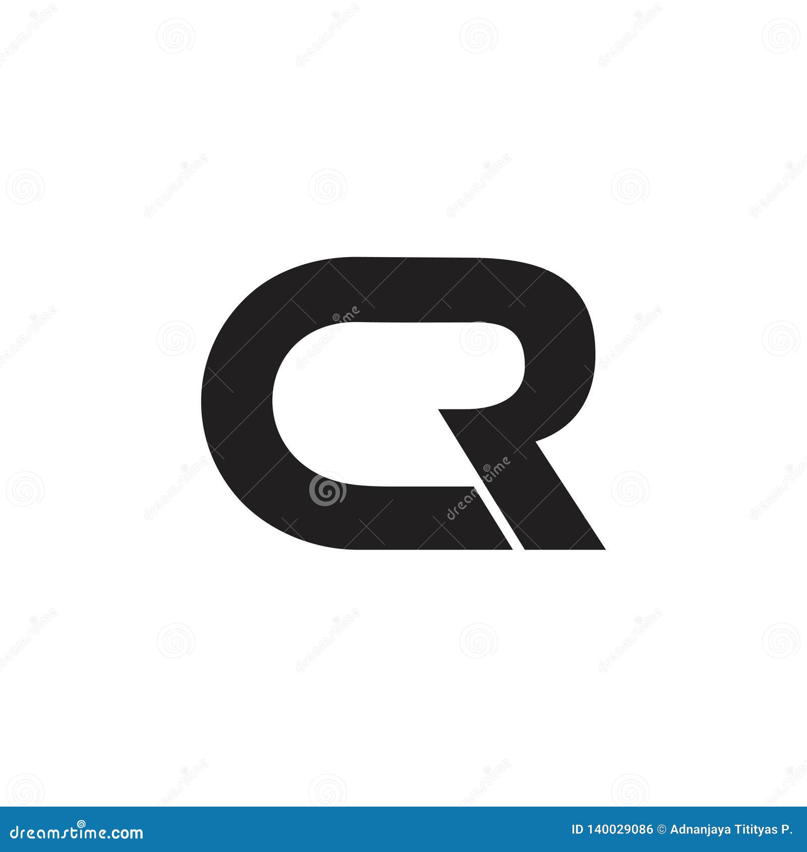 Letters Cr Simple Linked Line Logo Stock Vector - Illustration of ...