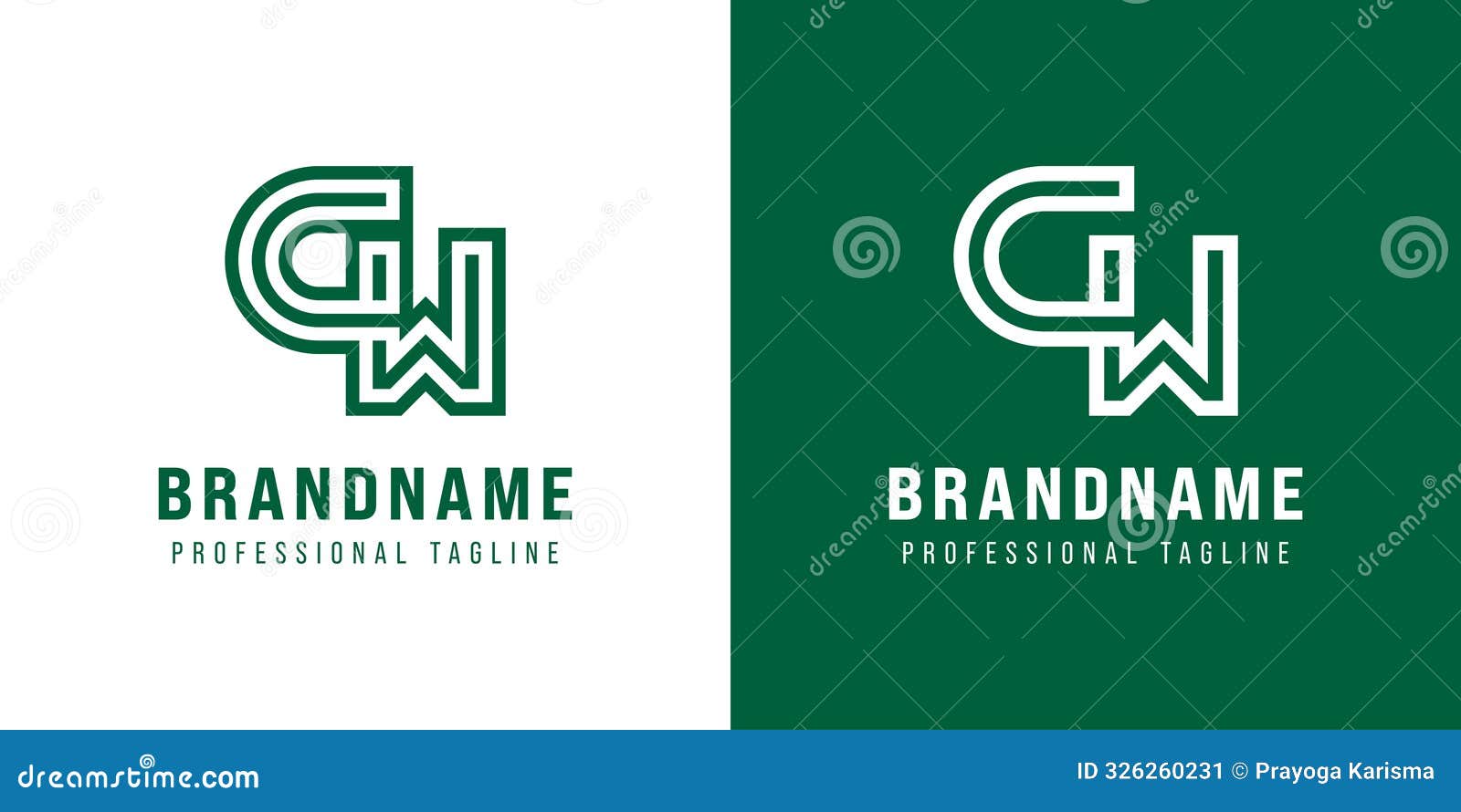 Letters CW Monogram Logo, Suitable for Any Business with WC or CW ...