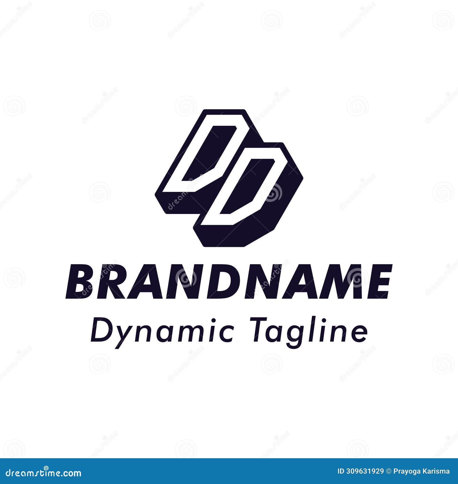 Letters DD 3D Monogram Logo, Suitable for Business with DD Initials ...