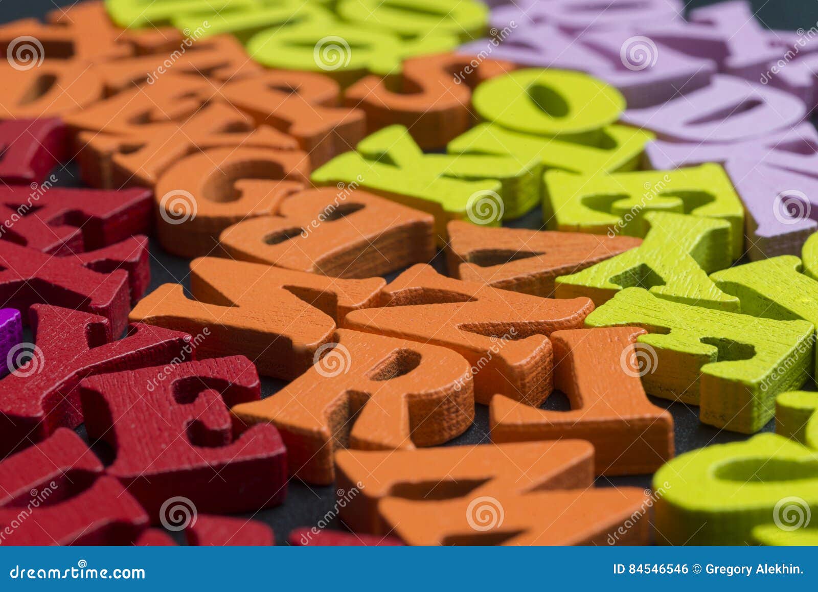 Letters of Different Colors. Stock Photo - Image of letters, floor ...