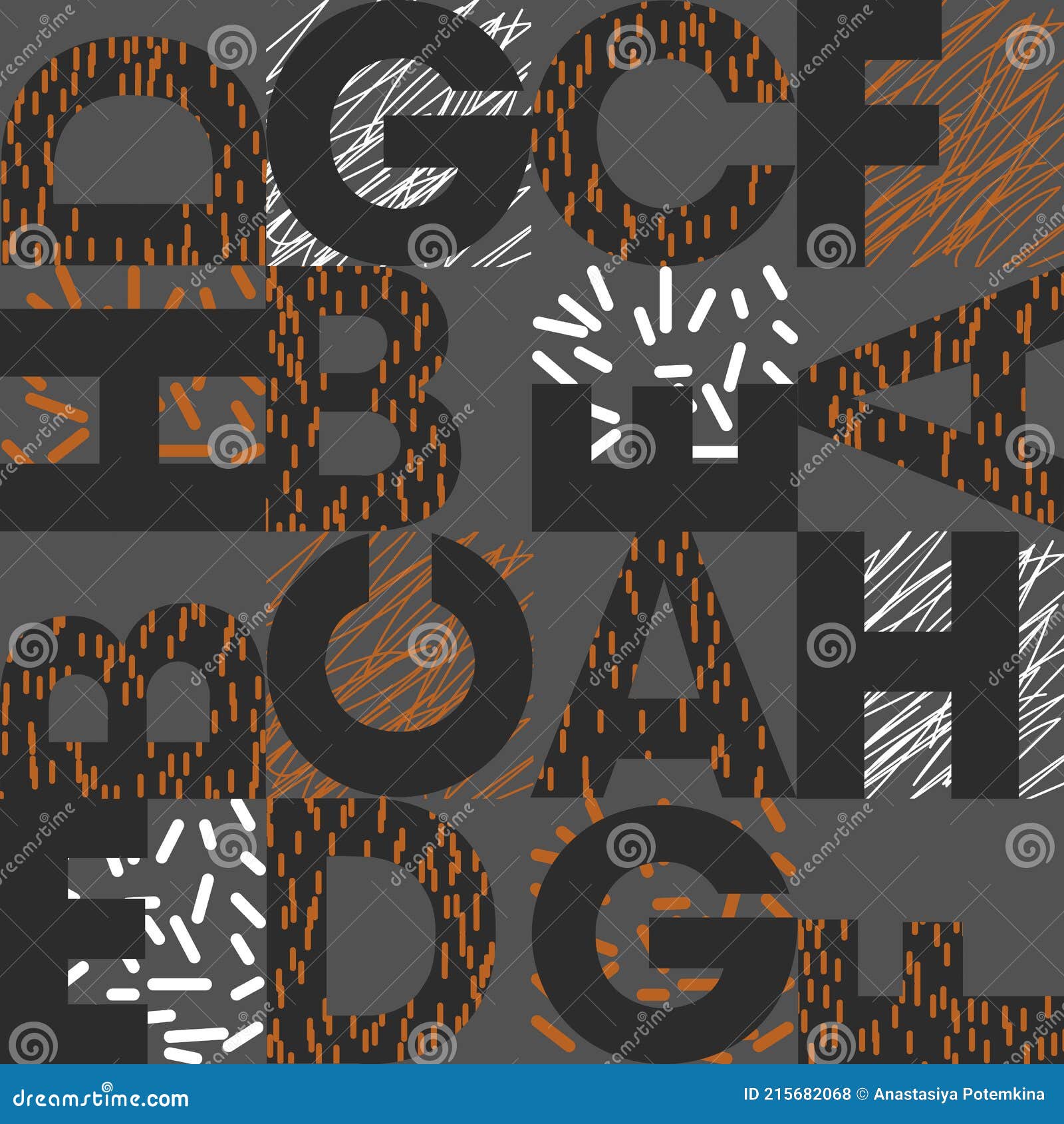 Letters Different Slope Alphabet Stock Vector - Illustration of ...