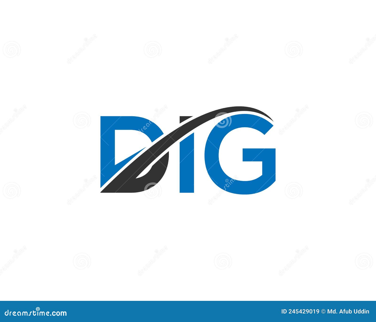 Letters DIG Logo Icon Design Idea Vector Stock Vector - Illustration of ...