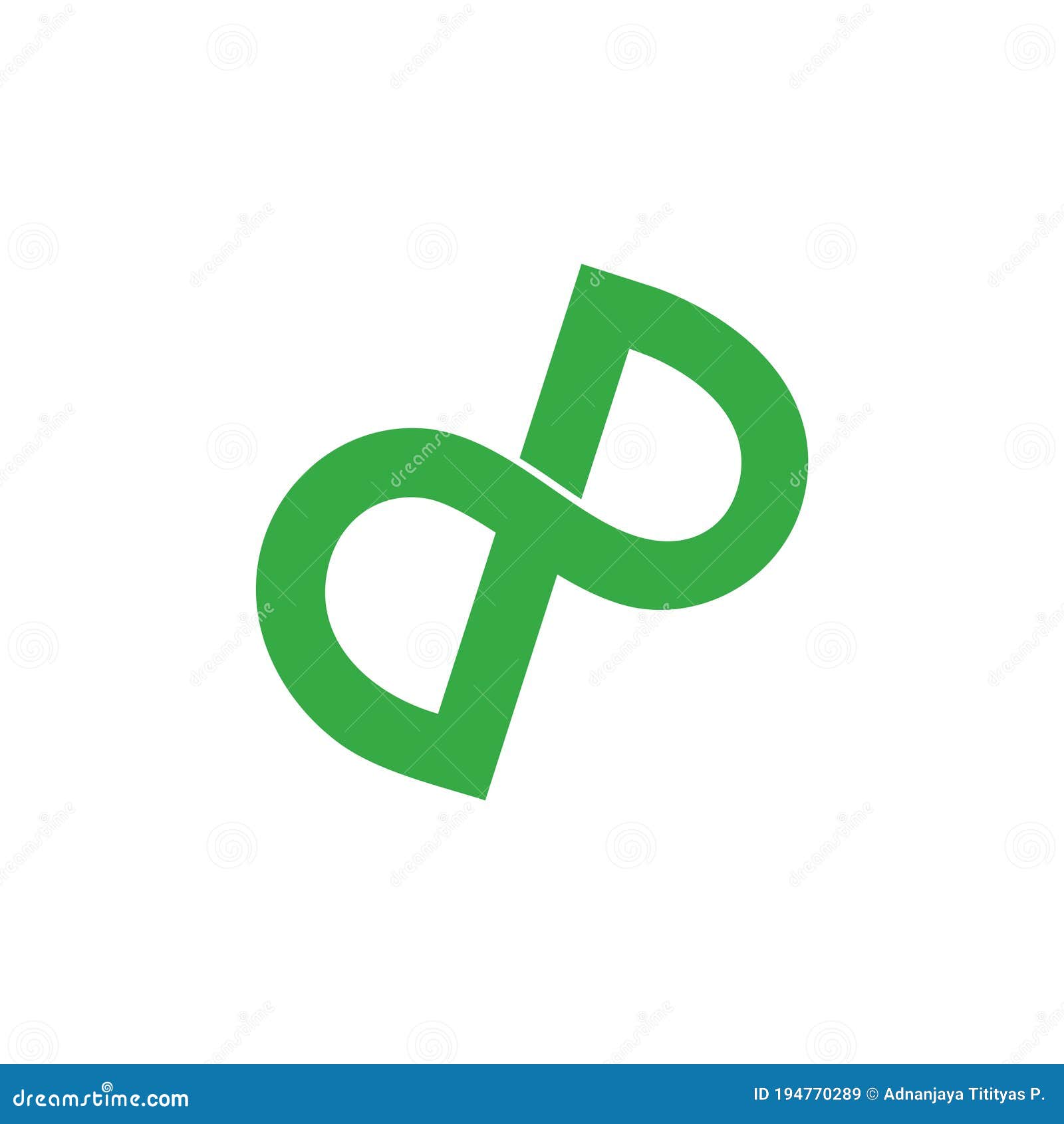 Letters Dp Infinity Design Logo Vector Stock Vector - Illustration of ...