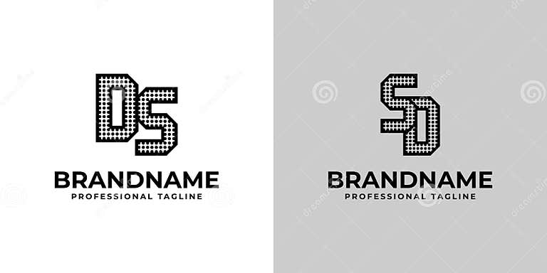 Letters DS and SD Dot Monogram Logo, Suitable for Business with DS or ...