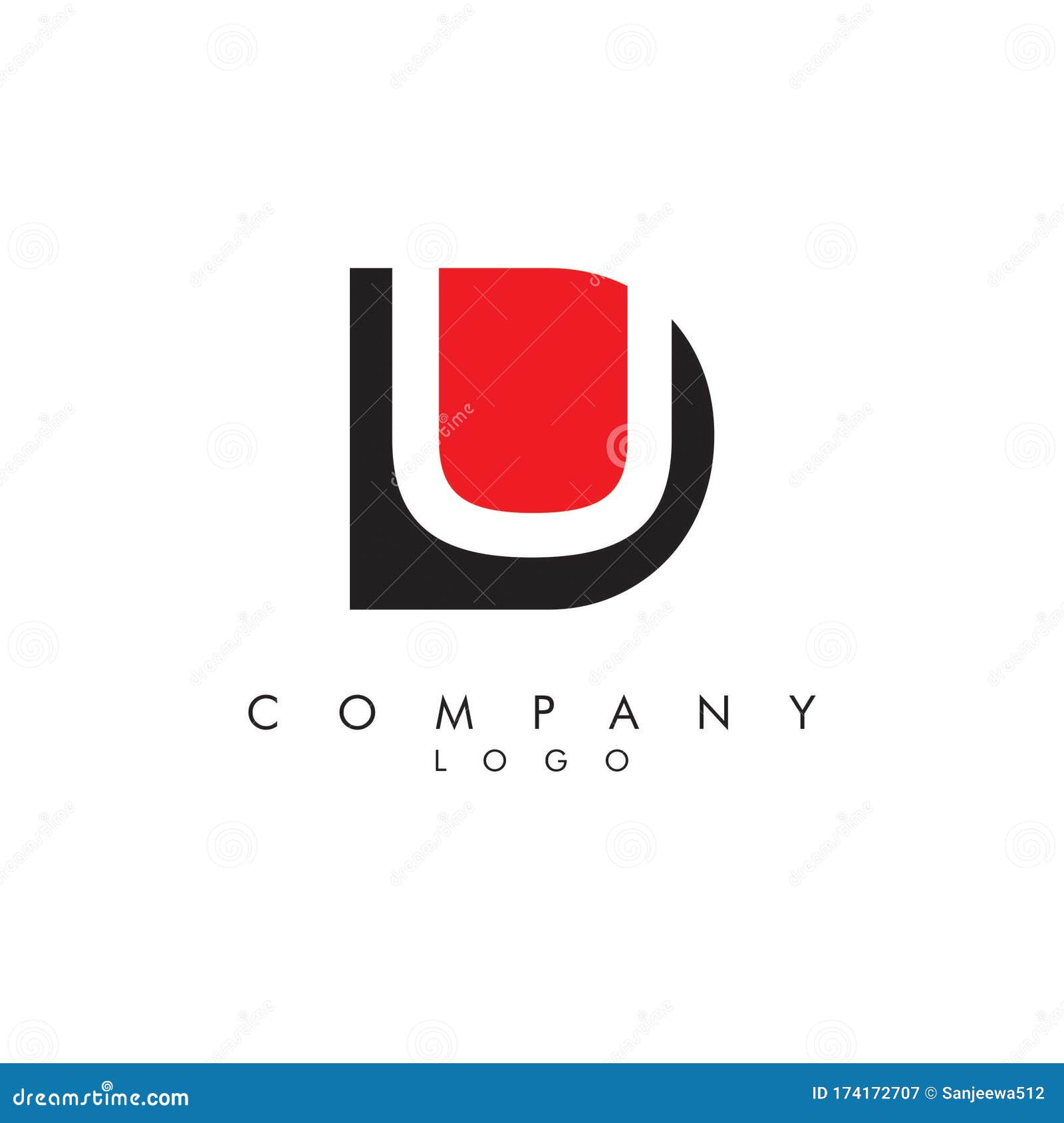Letters Duud Company-logo, Vector Stock Illustratie - Illustration of ...