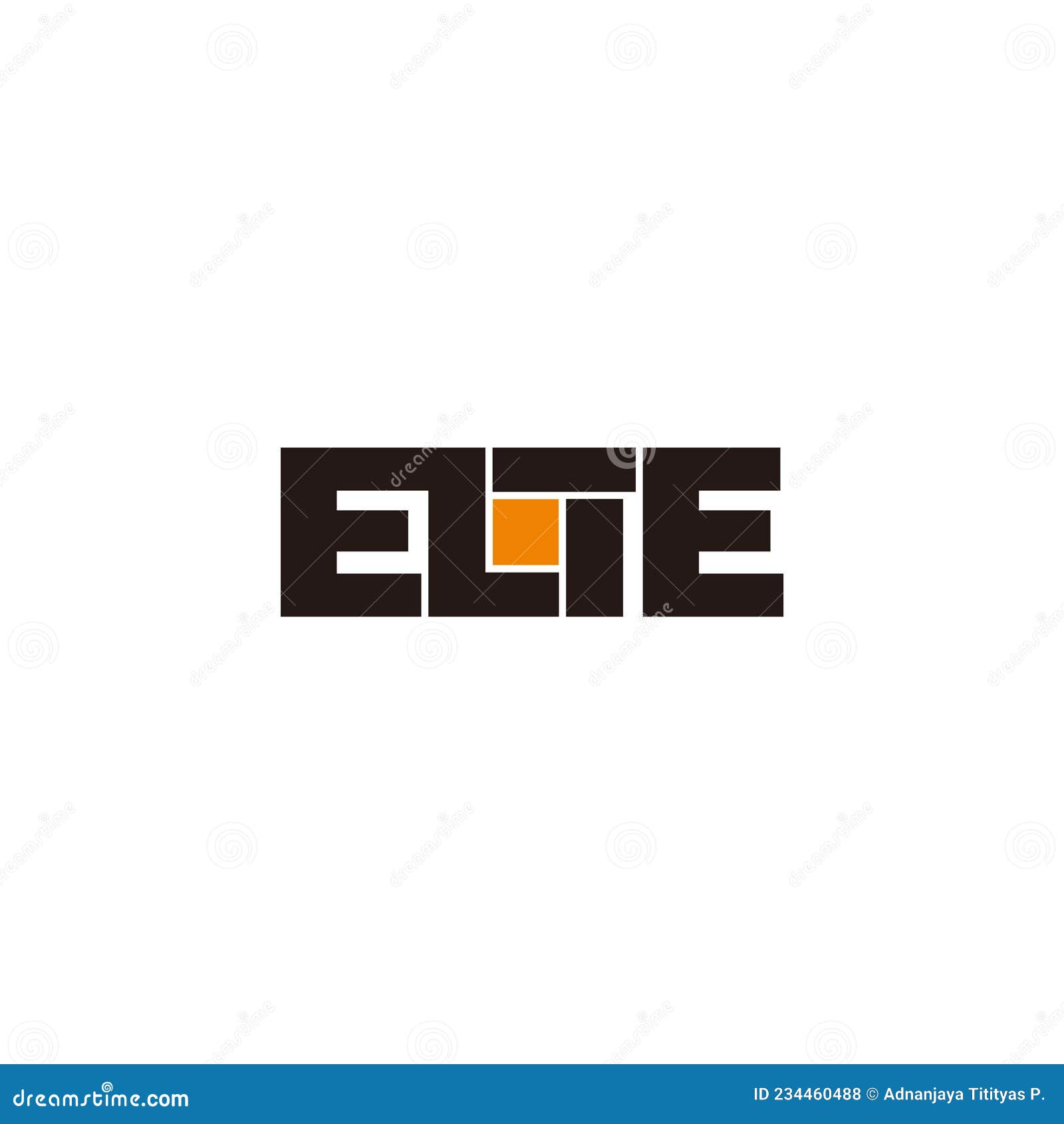 Letters Elite Simple Geometric Line Logo Vector Stock Vector ...