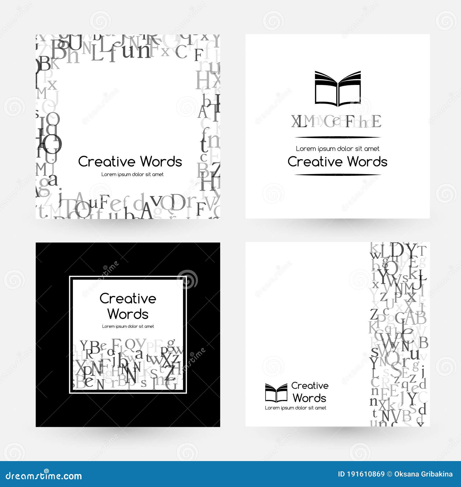 Letters. English Alphabet Design Collection Stock Vector - Illustration ...