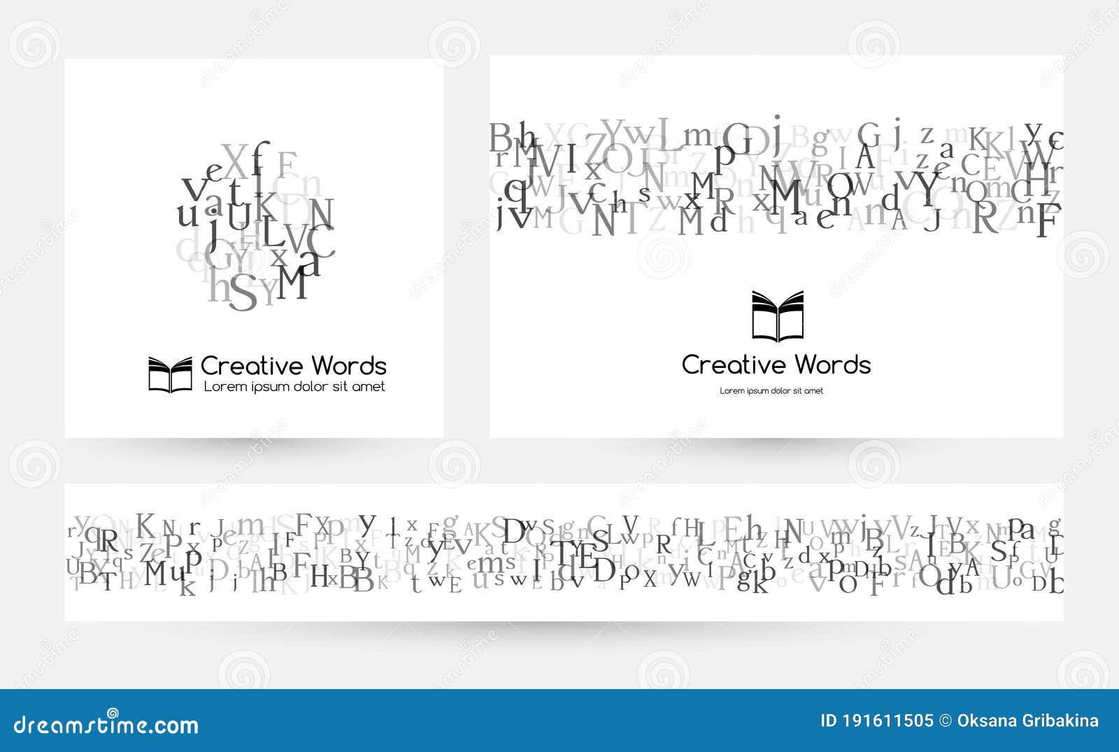 Letters. English Alphabet Design Collection Stock Vector - Illustration ...