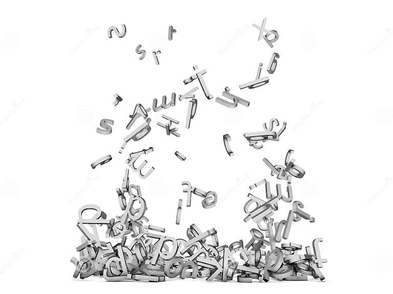 Letters falling stock illustration. Illustration of learn - 21542126