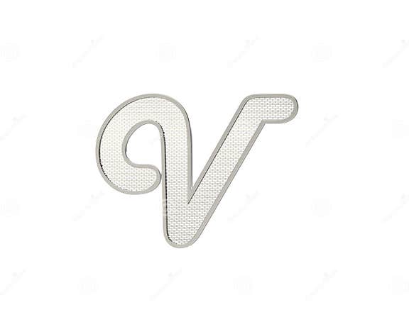 Letters that Feature a Metal Mesh Inside Stock Photo - Illustration of ...