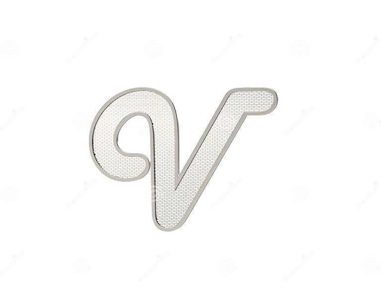 Letters that Feature a Metal Mesh Inside Stock Photo - Illustration of ...